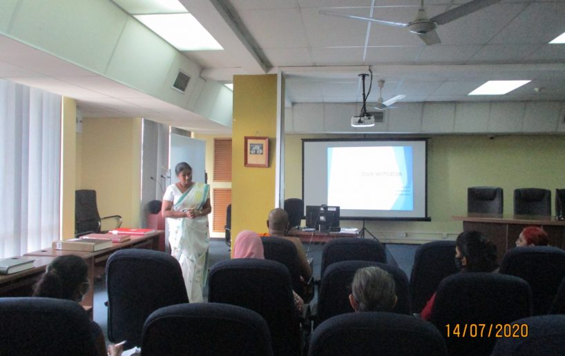 Training on Inventorising and Stock Verification | Library