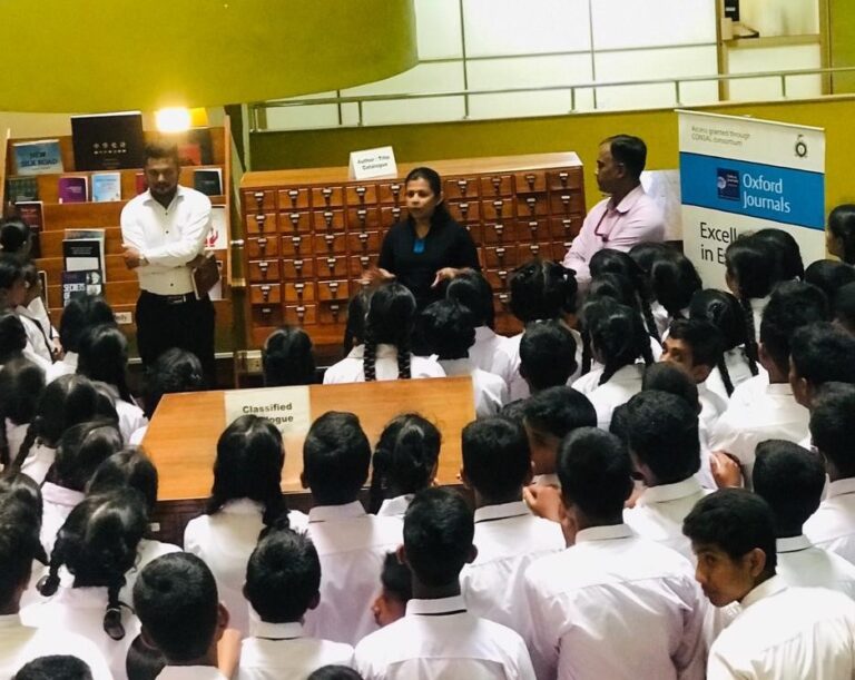 School Students’ Visit of the University of Colombo, Library | Library